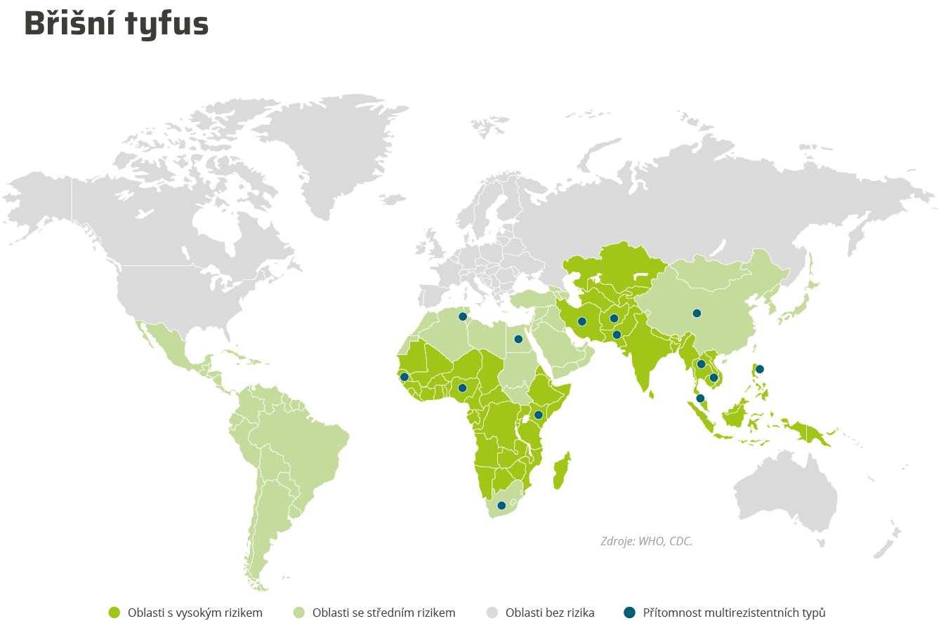 Břišní tyfus - popis, příznaky, léčba, očkování, zdroj nákazy