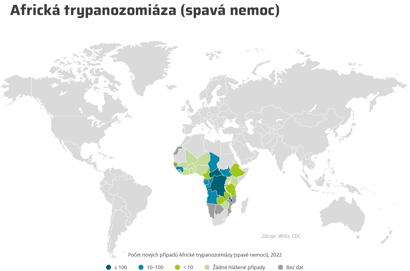 Africká trypanozomiáza (spavá nemoc)